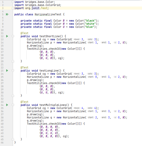 Solved 8. The HorizontalLine class A Horizontalline object | Chegg.com
