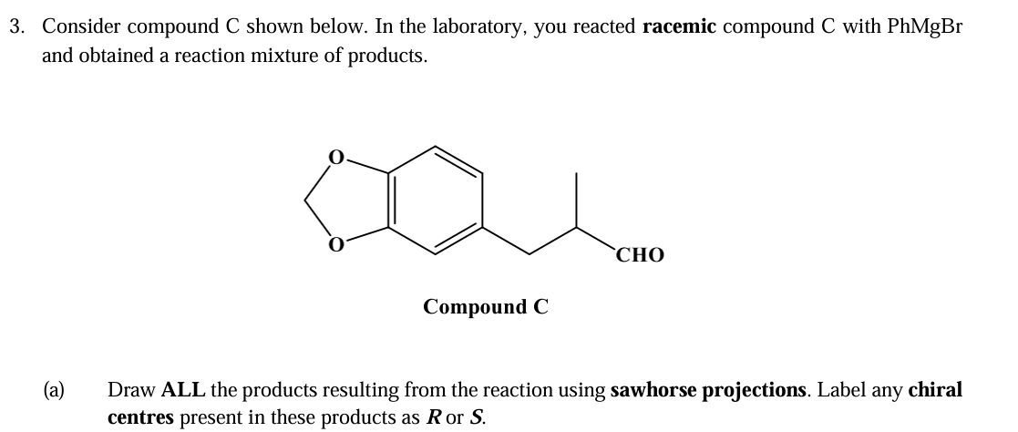 Solved by an EXPERT 3. ﻿Consider compound C shown below. In the | Chegg.com