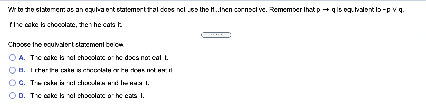 Solved Write the statement as an equivalent statement that | Chegg.com