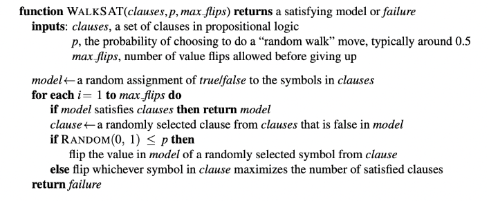 Solved Question 1: Implement of WALKSAT algorithm. Show | Chegg.com