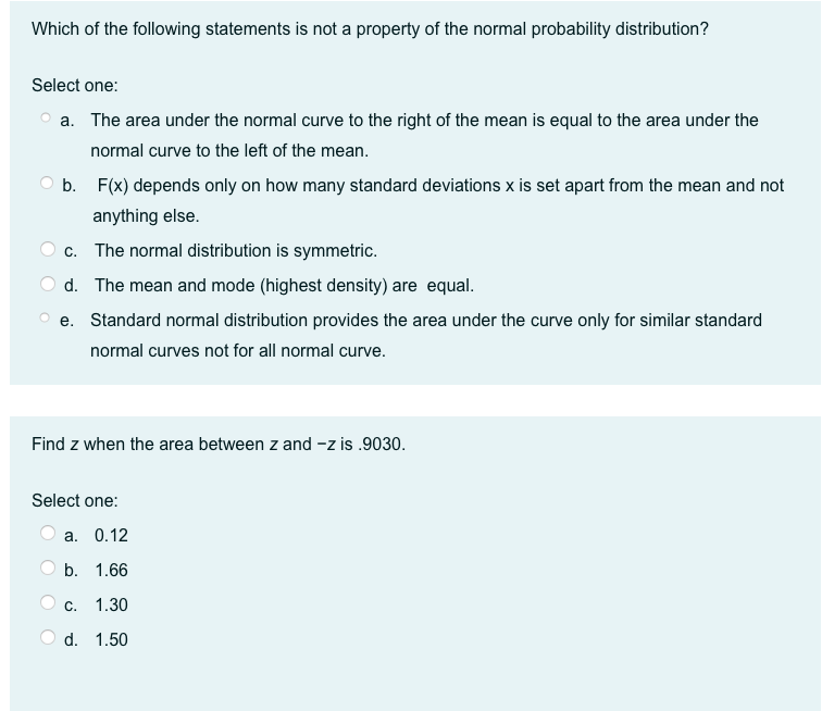 Solved Which of the following statements is not a property | Chegg.com