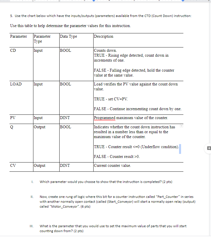 5. Use the chart below which have the inputs/outputs | Chegg.com