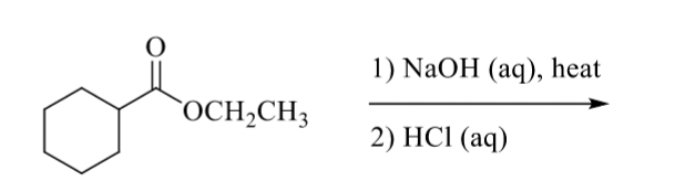 Solved 1) NaOH(aq), heat 2) HCl(aq) | Chegg.com