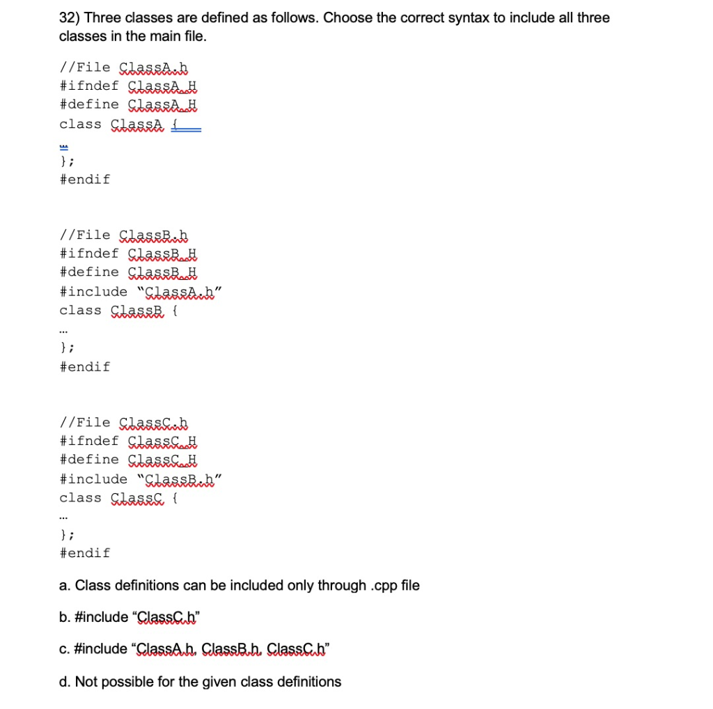 Solved 43 Identify The Missing Statement In The Code 