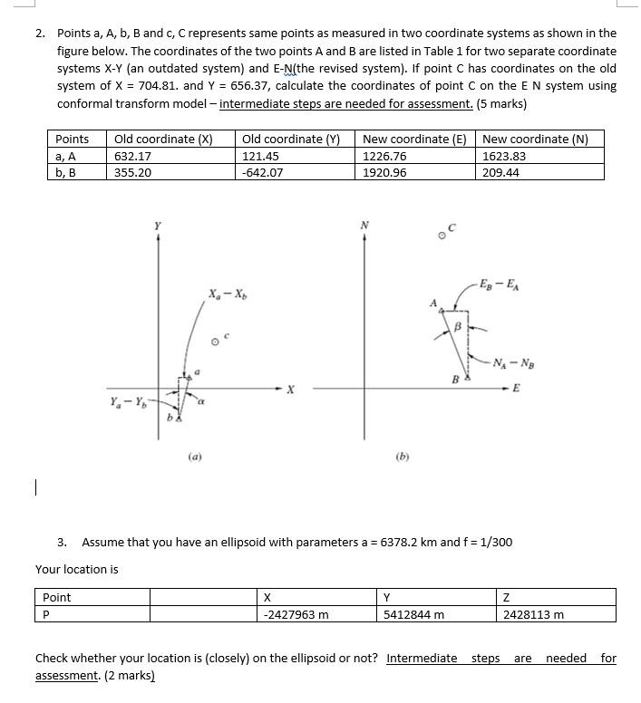 2. Points a, A, b, B and c,C represents same points | Chegg.com