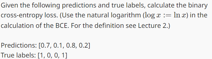 Solved Given the following predictions and true labels, | Chegg.com