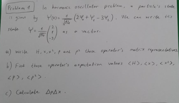 Solved Problem 1 In harmonic oscillator problem, a | Chegg.com