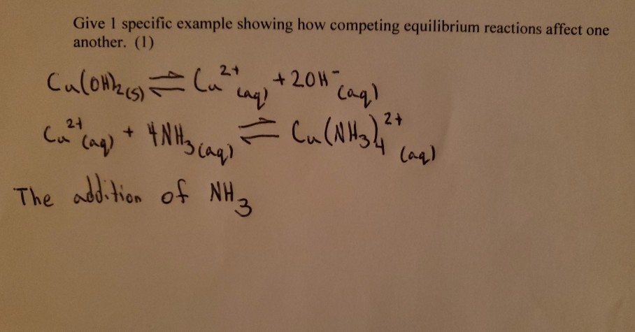 Solved Please explain what happens to the equilibrium | Chegg.com