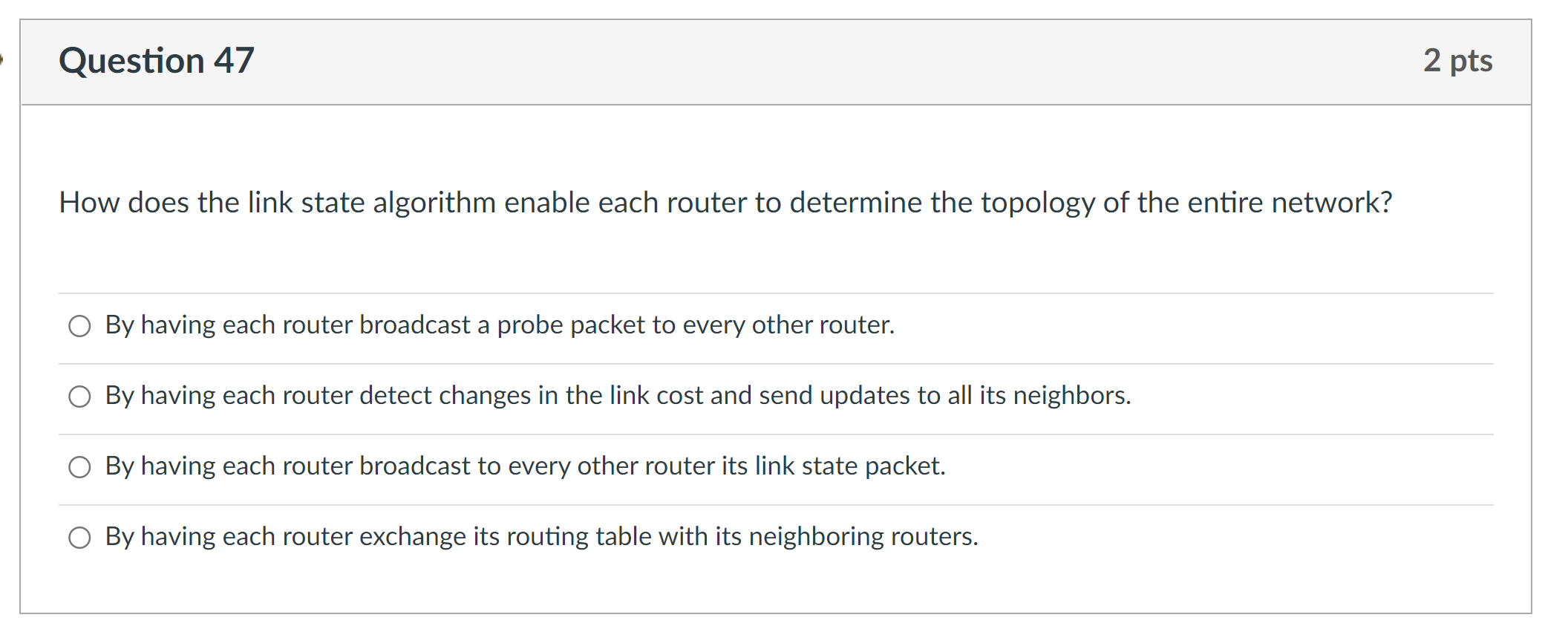 Solved How Does The Link State Algorithm Enable Each Router 6822
