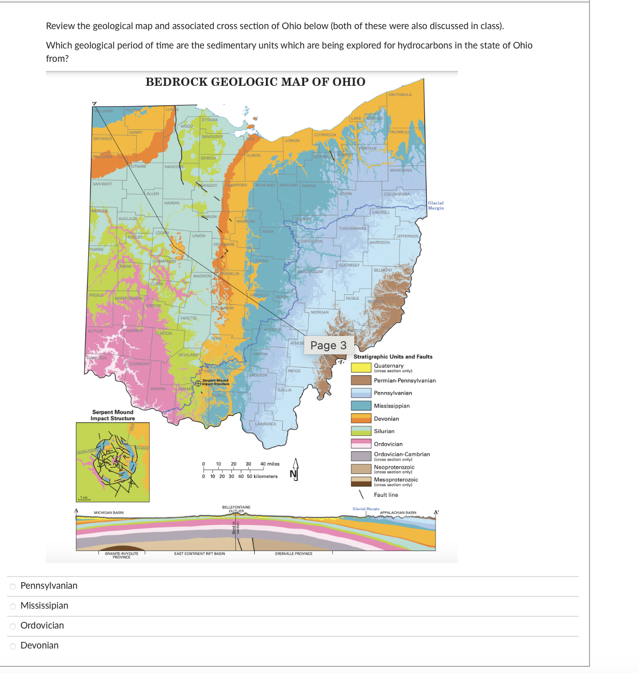 Solved Review the geological map and associated cross | Chegg.com