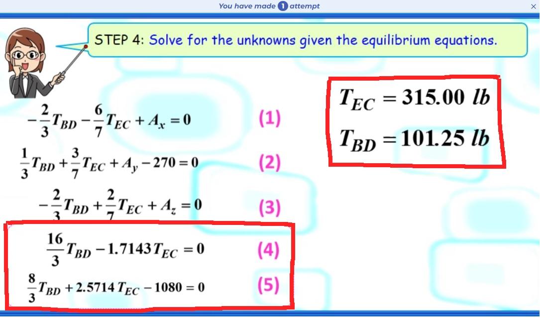 Solved STEP 4: Solve for the unknowns given the equilibrium | Chegg.com
