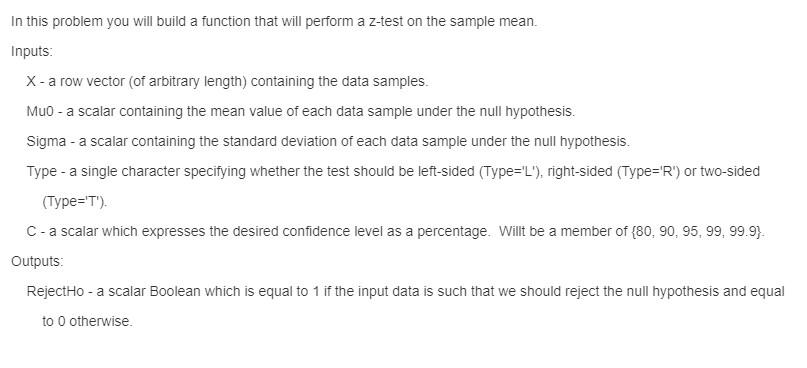 In this problem you will build a function that will | Chegg.com