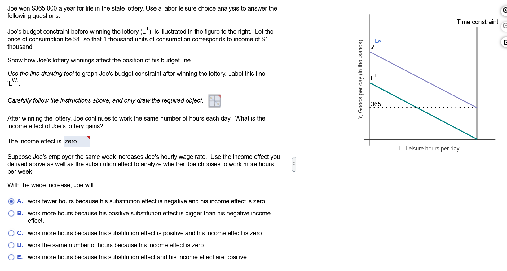 Solved Joe won \( \$ 365,000 \) ﻿a year for life in the | Chegg.com