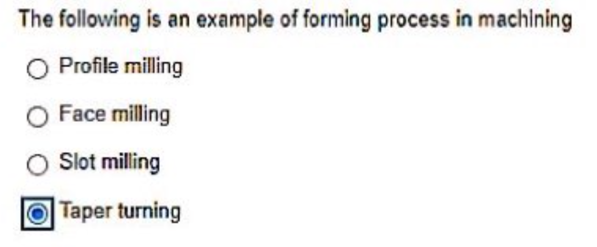 Solved The following is an example of forming process in | Chegg.com