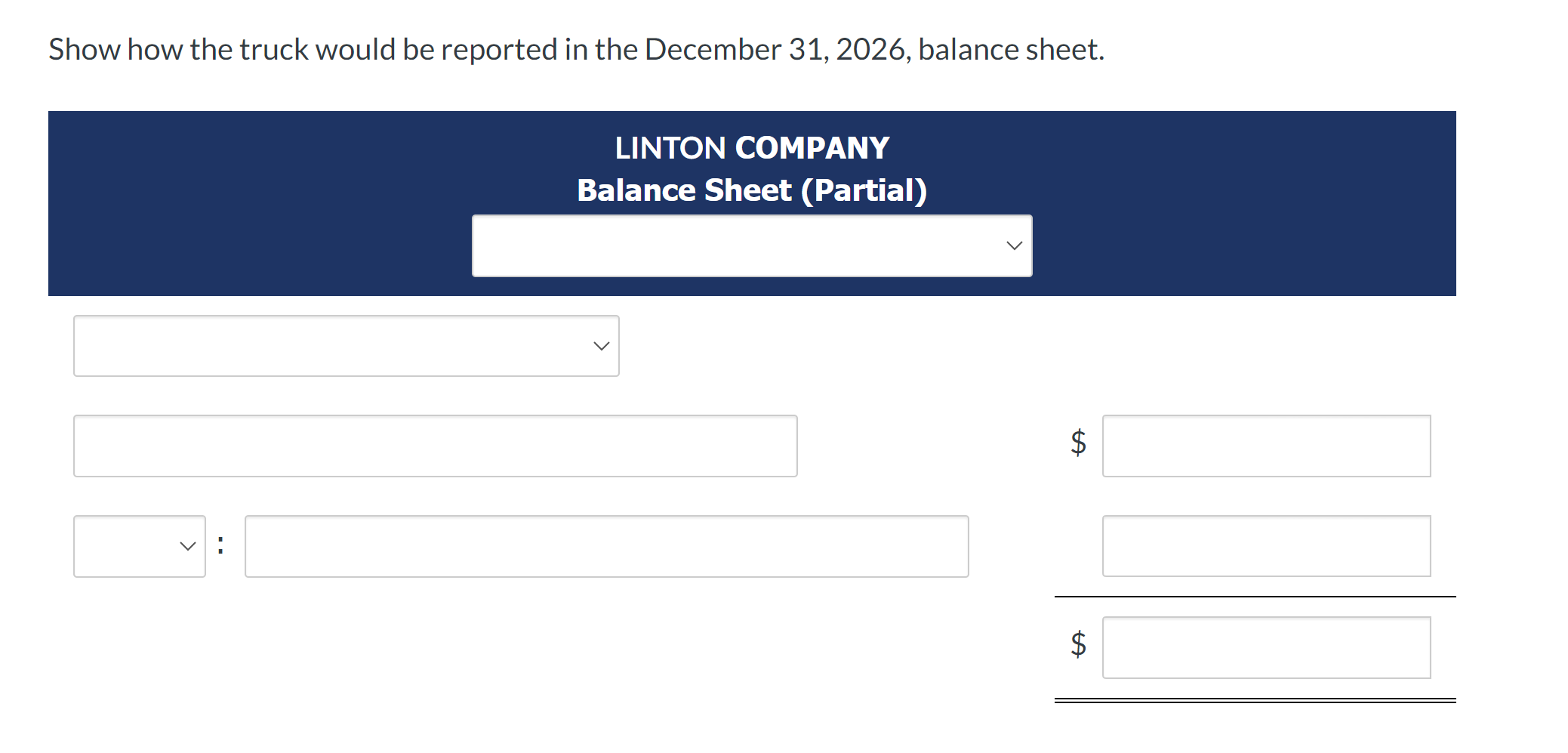 Solved Linton Company purchased a delivery truck for $34,000 | Chegg.com