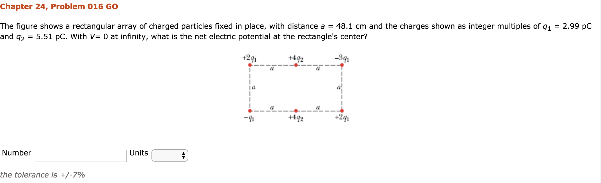 Solved Chapter 24, Problem 016 GO The figure shows a | Chegg.com