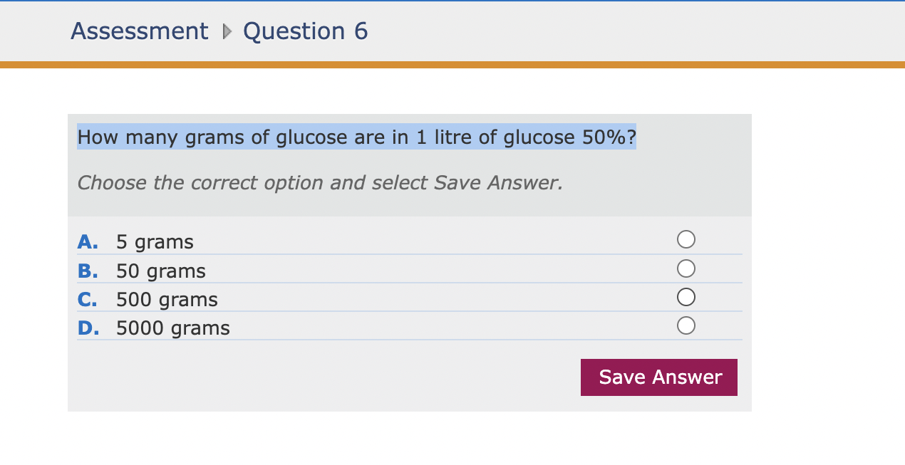Solved How Many Grams Of Glucose Are In 1 Litre Of Glucose Chegg