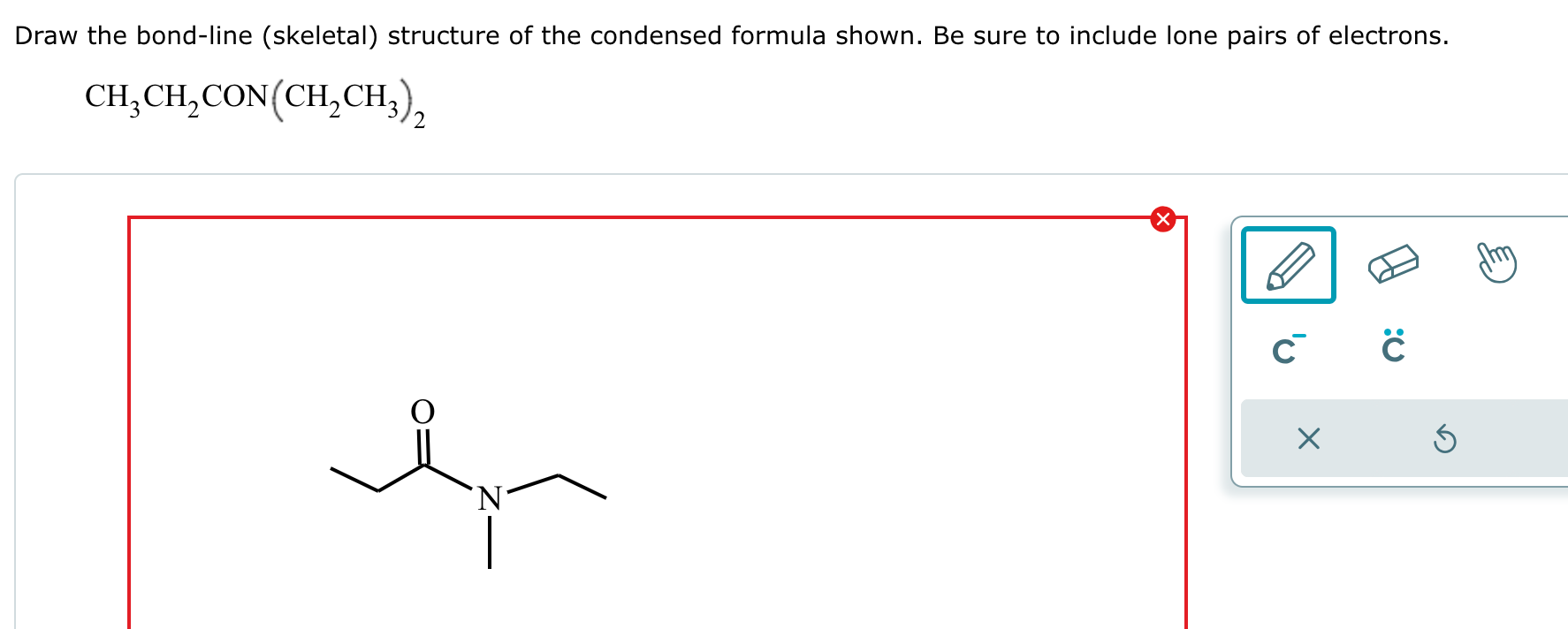Solved Draw the bond-line (skeletal) structure of the | Chegg.com