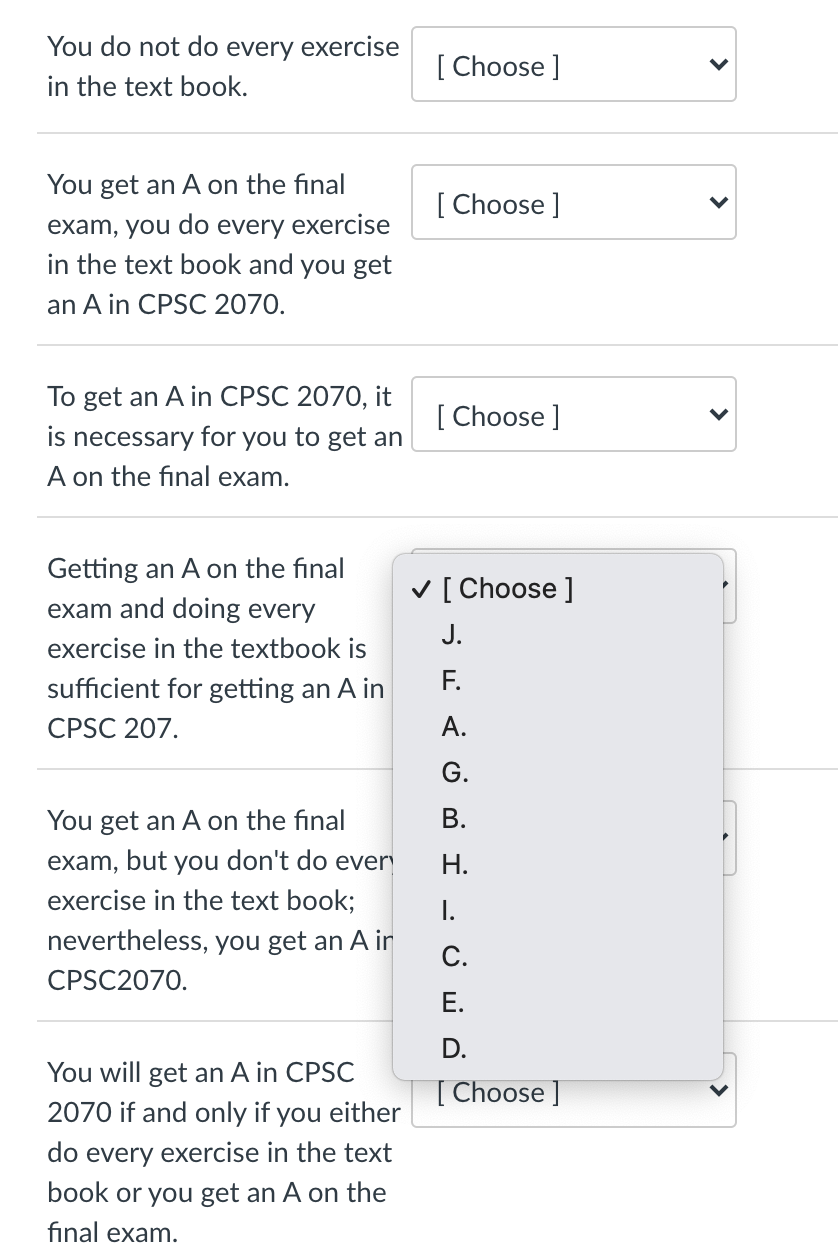 Solved Let p, q and r be the propositions p: You get an A on | Chegg.com