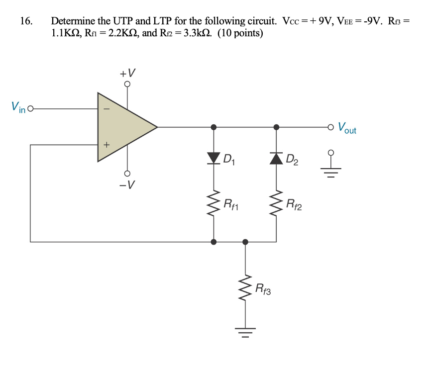 Solved 16. Determine the UTP and LTP for the following | Chegg.com