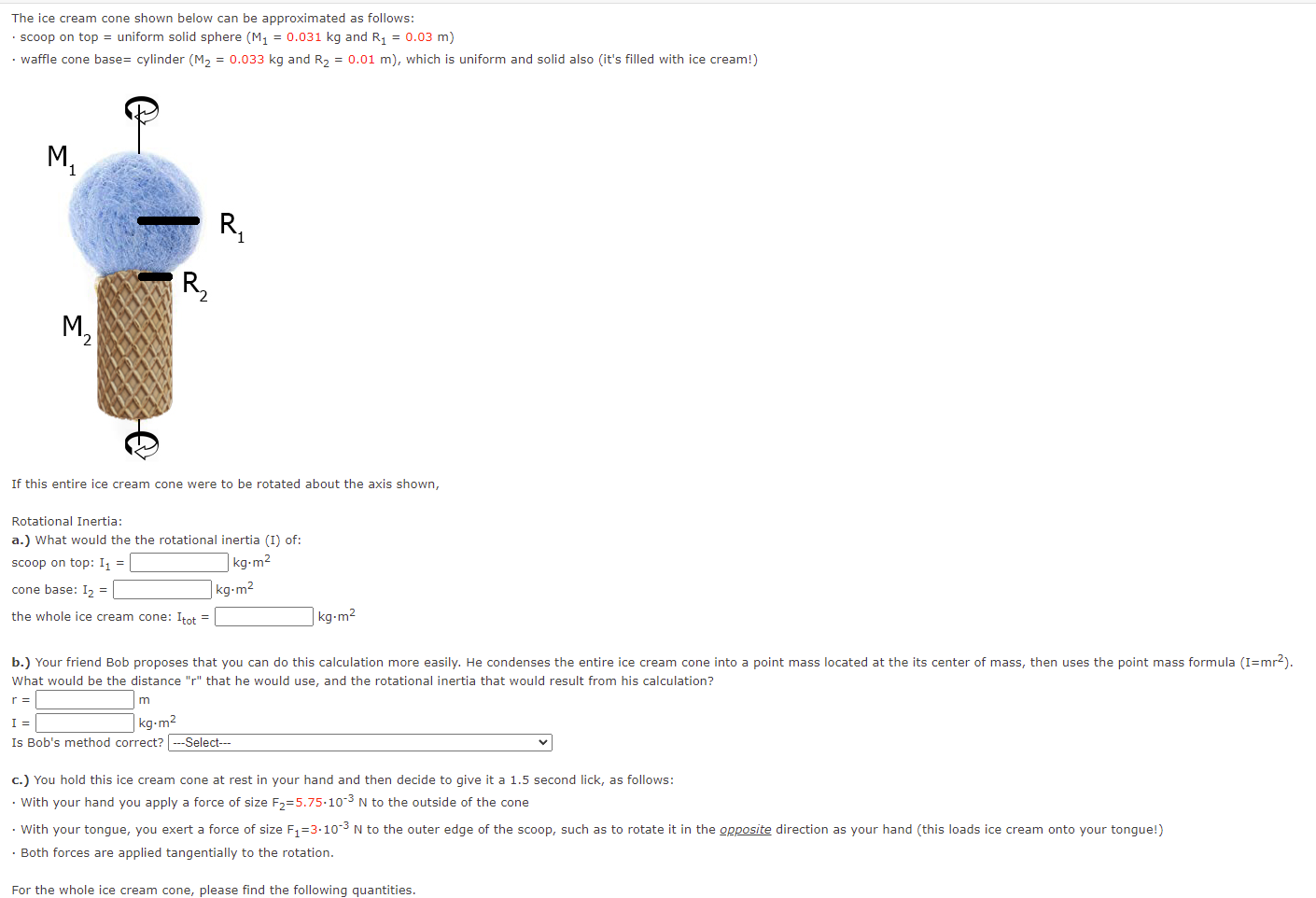 Solved The ice cream cone shown below can be approximated as | Chegg.com