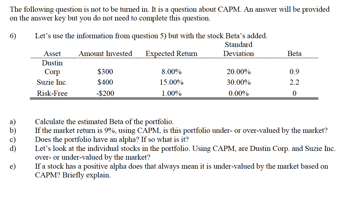 Solved: The Following Question Is Not To Be Turned In. It ... | Chegg.com