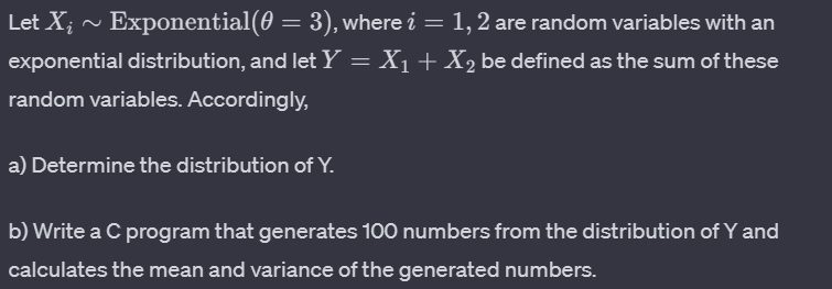 Solved Let Xi∼Exponential(θ=3), ﻿where i=1,2 ﻿are random | Chegg.com