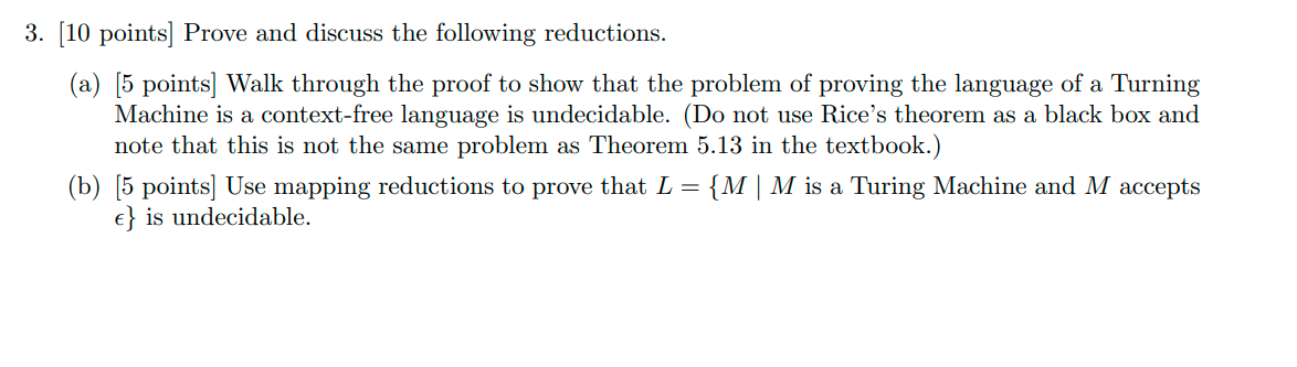 Solved 3. [10 points) Prove and discuss the following | Chegg.com Solved 3. [10 points) Prove and discuss the following | Chegg.com