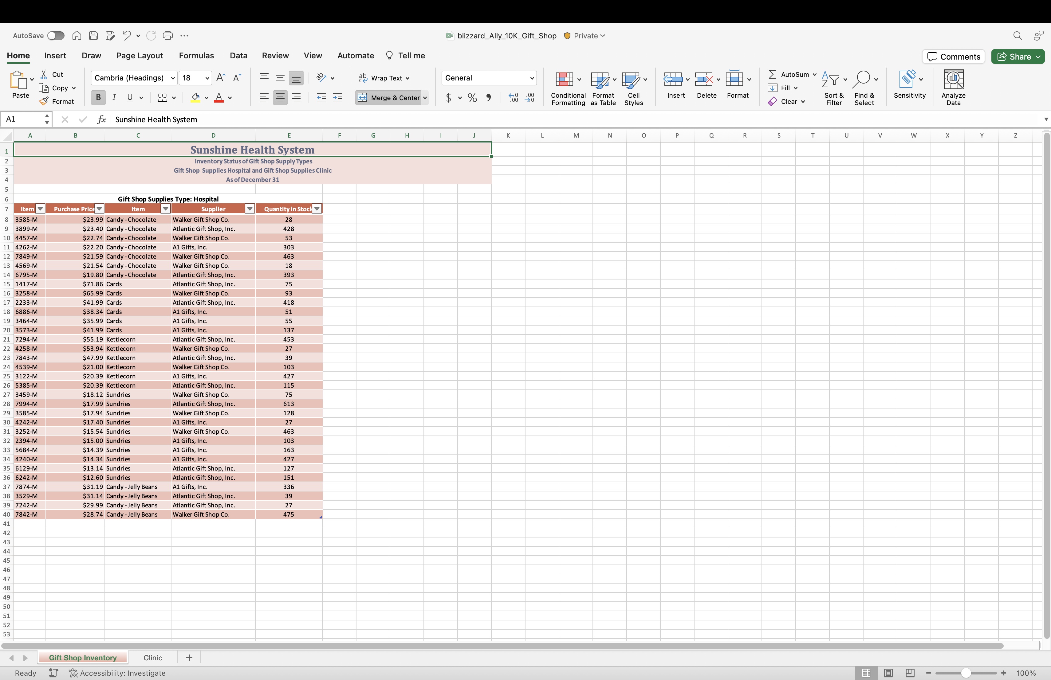 Solved Lastname_Firstname_10K_Gift_ShopOpen the file | Chegg.com