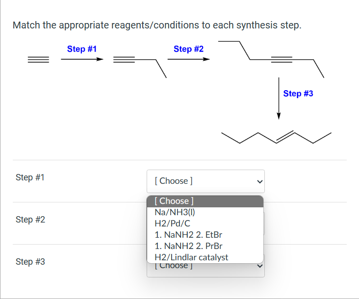 Solved Match the appropriate reagents/conditions to each | Chegg.com