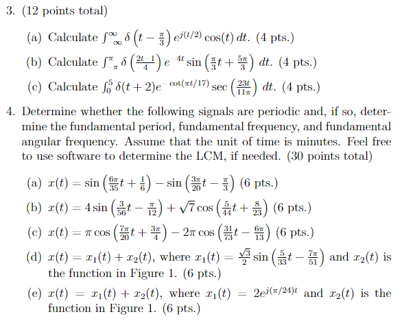 Solved 3. (12 points total) (a) Calculate | Chegg.com