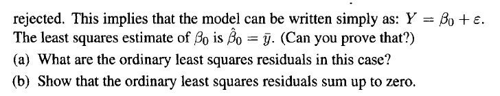 Solved 2.8 When fitting a simple linear regression model Y = | Chegg.com