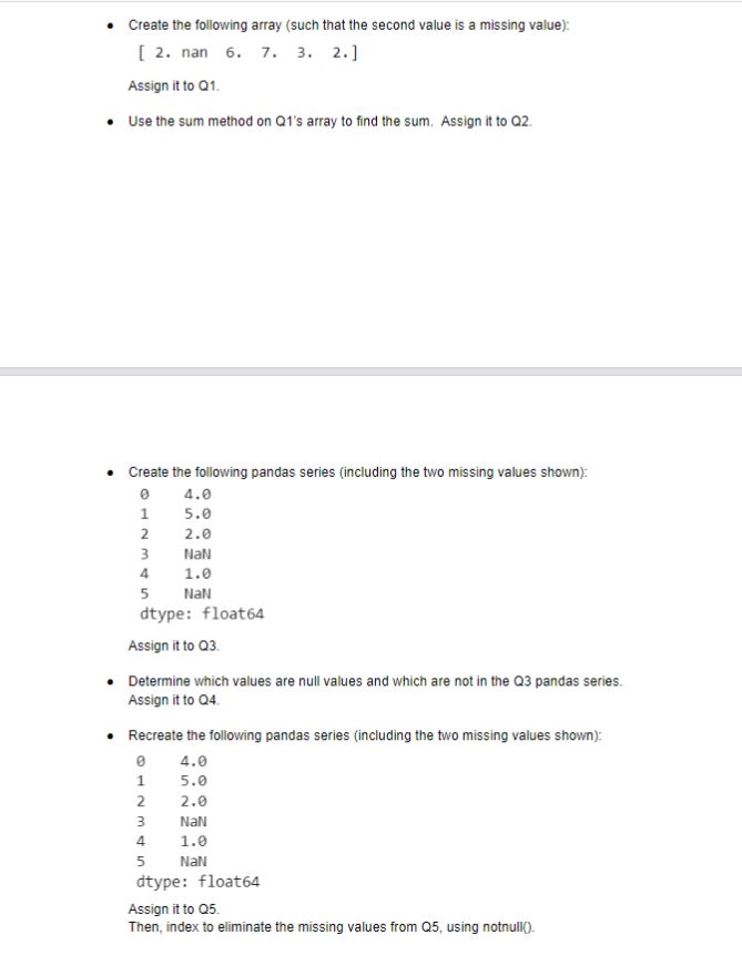Solved \r\n\r\n- Recreate the following dataframe (including | Chegg.com