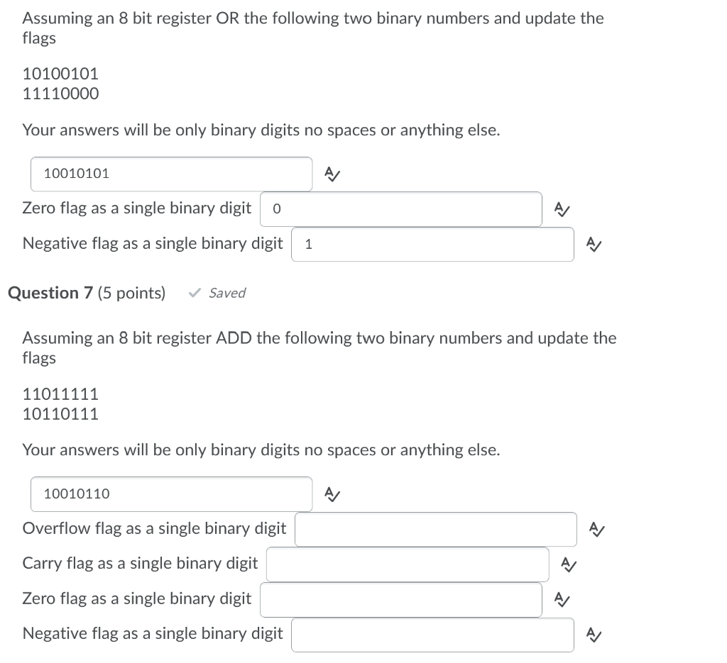Solved Assuming an 8 bit register OR the following two | Chegg.com