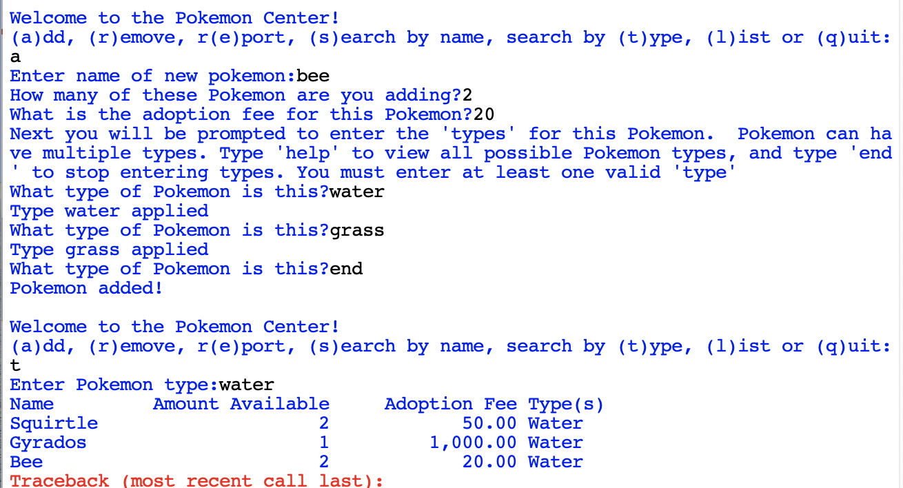 Solved My current codes are the following: pokemon_names = | Chegg.com