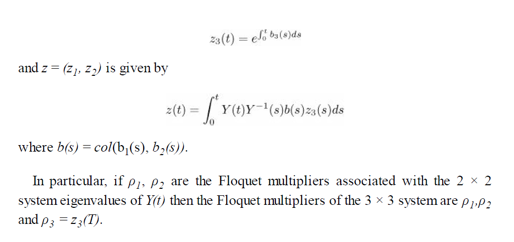 Let A(t) be a 2 x 2 continuous, periodic matrix of | Chegg.com