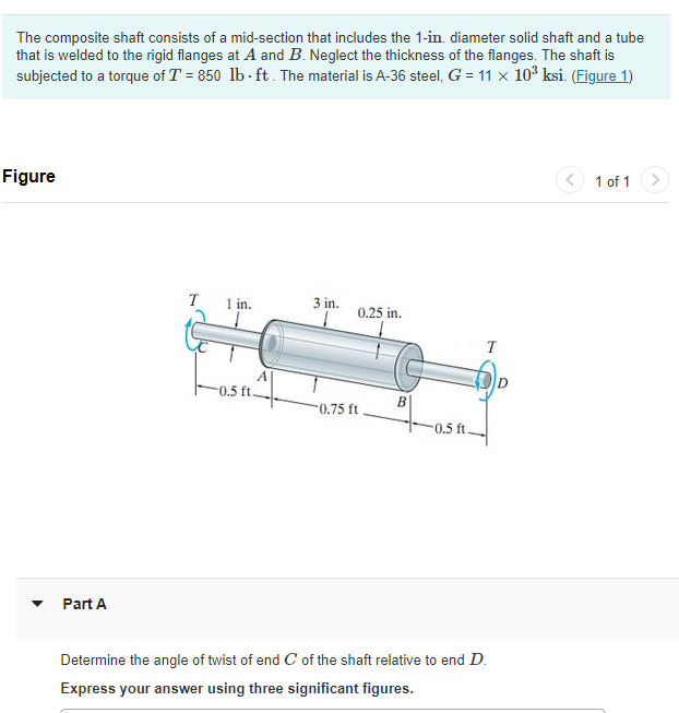 Solved The composite shaft consists of a mid-section that | Chegg.com