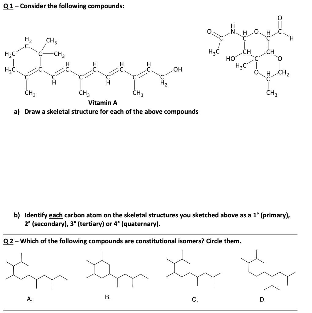 Solved 01- Consider the following compounds: N HOH OH ? CHE | Chegg.com