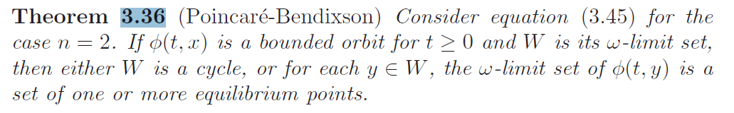 3.45 Use the Poincaré-Bendixson theorem (Theorem | Chegg.com