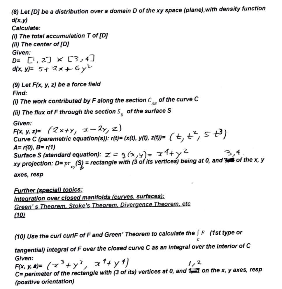 Solved (8) Let [D] be a distribution over a domain D of the | Chegg.com