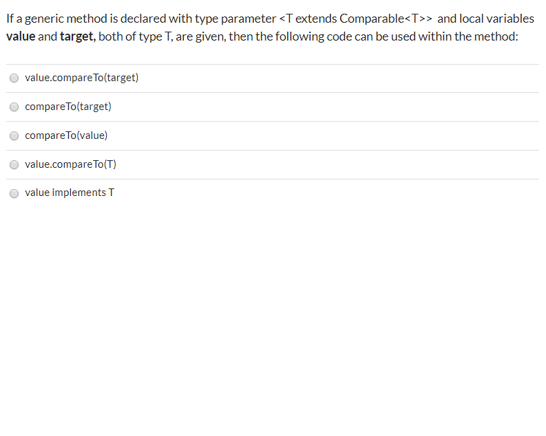 Solved If A Generic Method Is Declared With Type Parameter