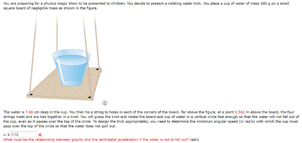 Solved You are preparing for a physics magic show to be | Chegg.com