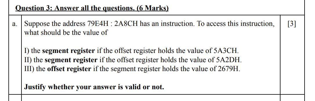 Solved Suppose the address 79E4H : 2A8CH has an instruction. | Chegg.com