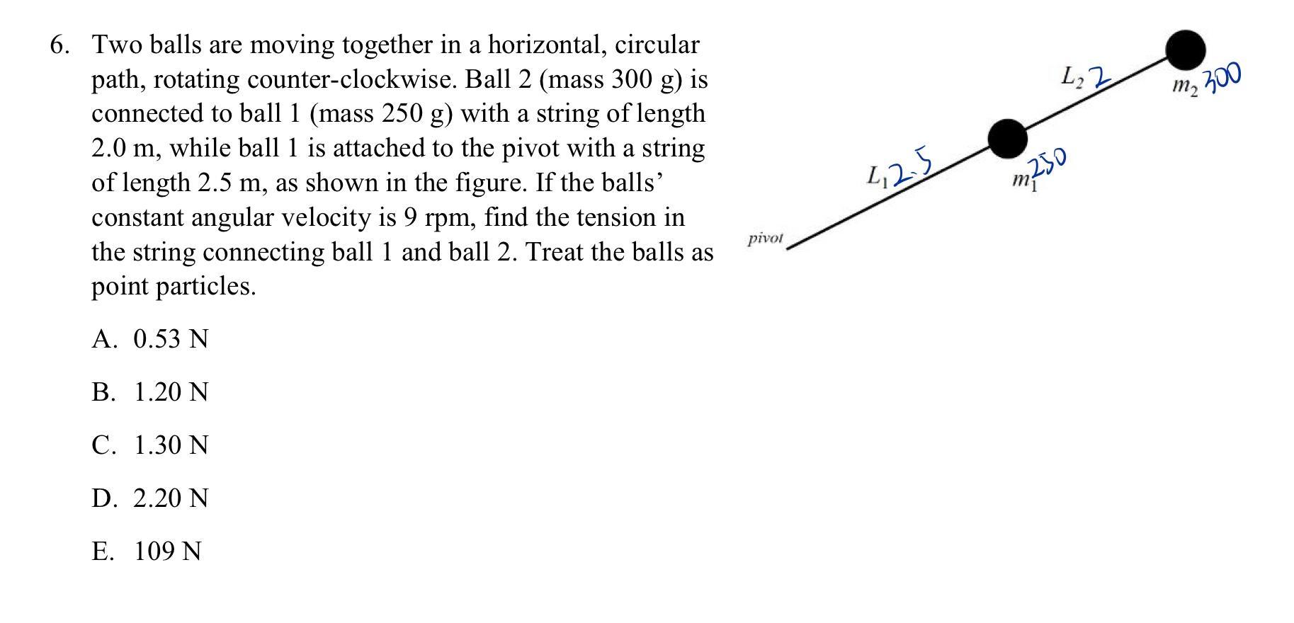 Solved Two balls are moving together in a horizontal, | Chegg.com