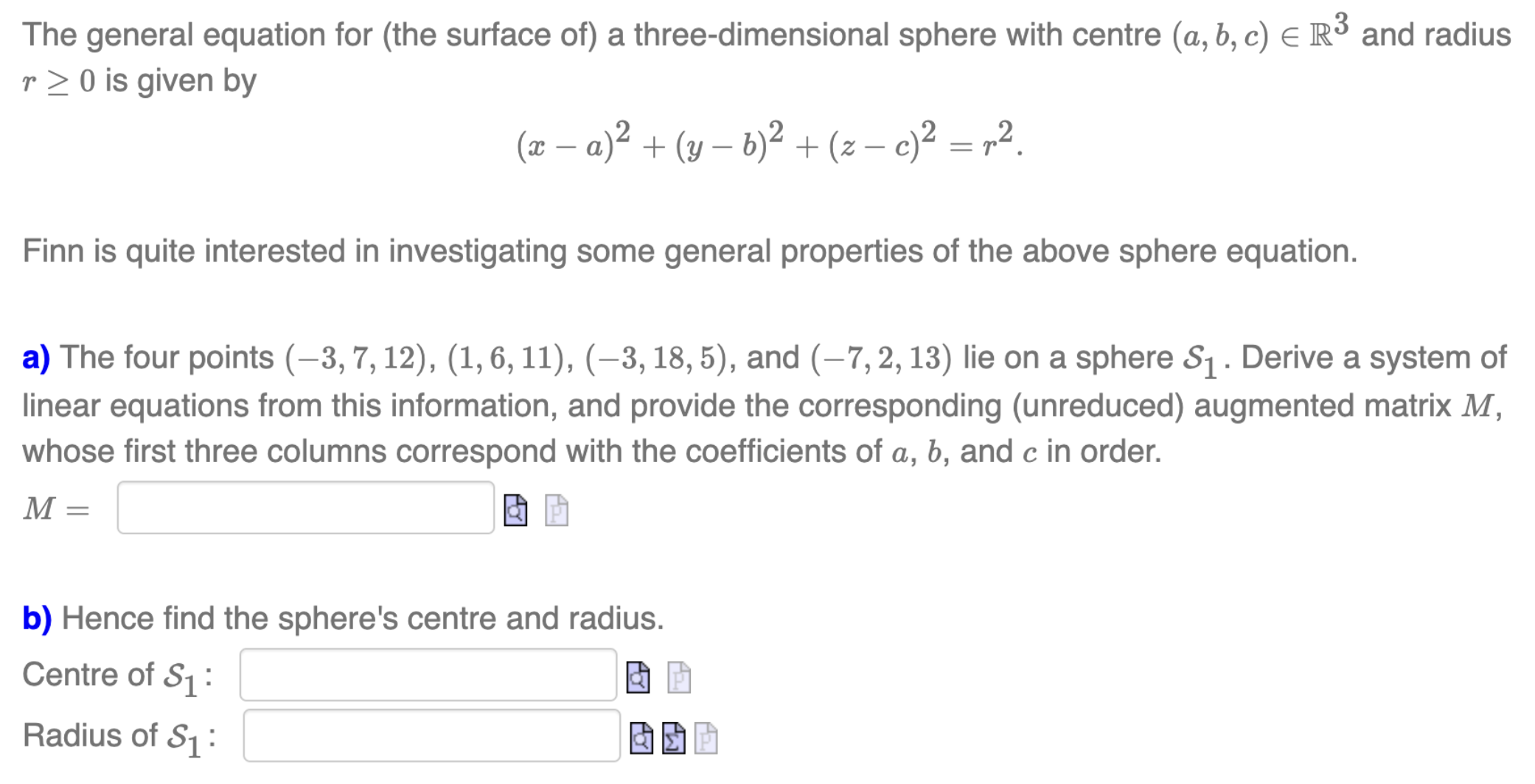 Solved The general equation for (the surface of) ﻿a | Chegg.com