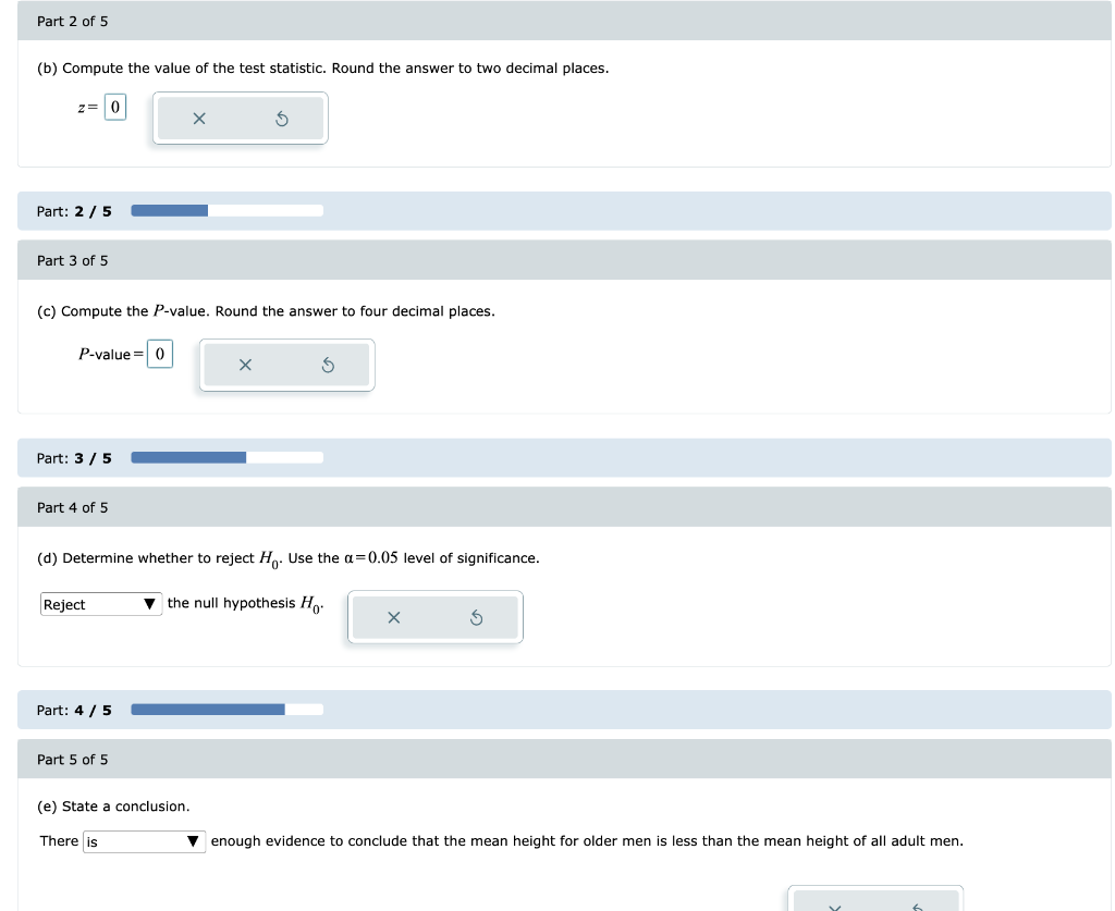 Solved B Compute The Value Of The Test Statistic Round