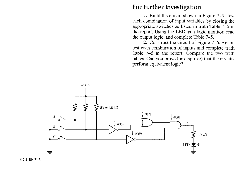 Solved For Further Investigation 1. Build the circuit shown | Chegg.com