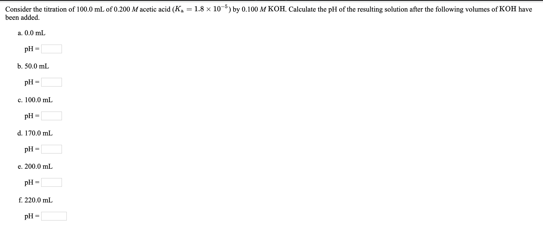 Solved Consider the titration of 40.0 mL of 0.200 M HCIO4 by | Chegg.com