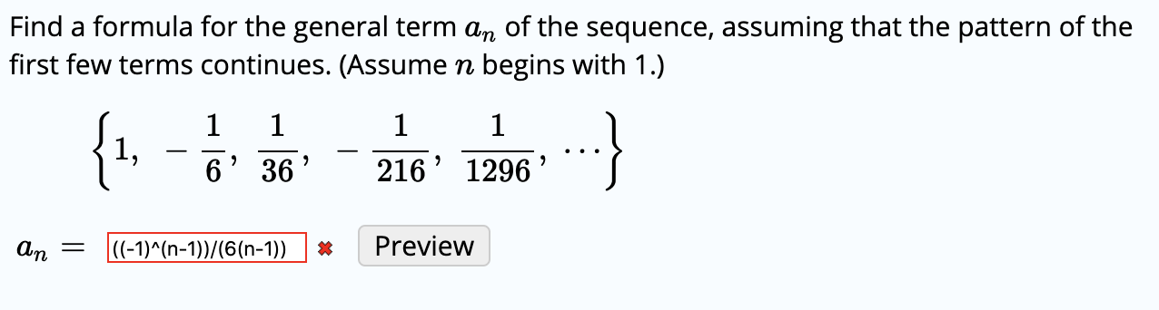 Solved Find a formula for the general term an of the | Chegg.com