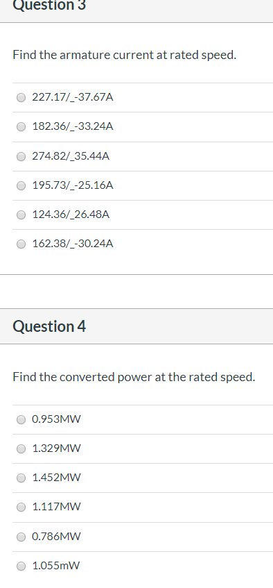 Solved AY-connected three-phase induction motor rated 4160V, | Chegg.com